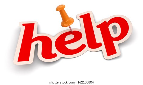 Push Pin Help Clipping Path Included Stock Illustration 162188804 ...