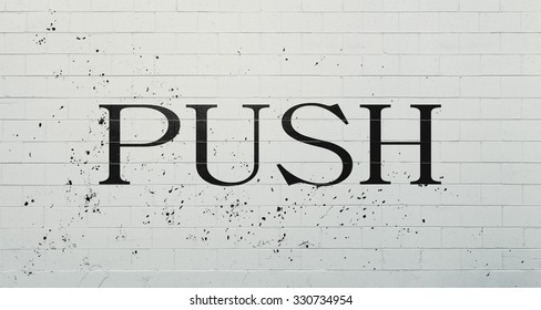 Push Word Stock Illustration 330734954 | Shutterstock