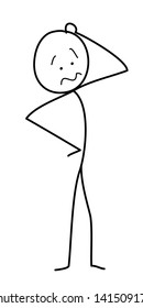 Puzzled Stickman Stock Illustration 141509176 | Shutterstock