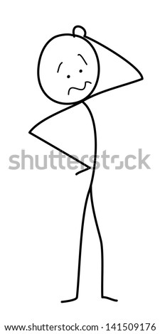Puzzled Stickman Stock Illustration 141509176 - Shutterstock