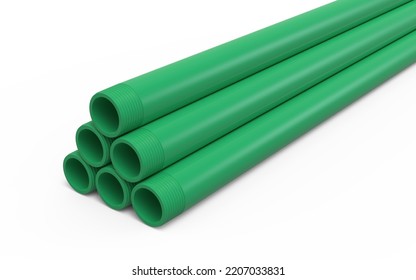 Pvc Pipe Plastic Thread Pipe 3d Stock Illustration 2207033831 ...