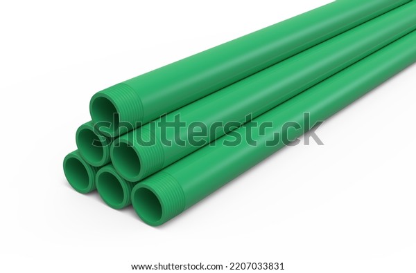 Pvc Pipe Plastic Thread Pipe 3d Stock Illustration 2207033831 ...