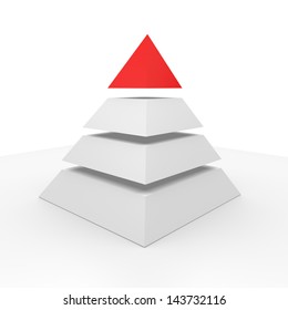 3d Illustration Pyramid Six Colored Levels 스톡 일러스트 89976781 | Shutterstock