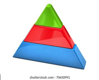 Green Square Pyramid Made Glass 3d 스톡 일러스트 1295558755