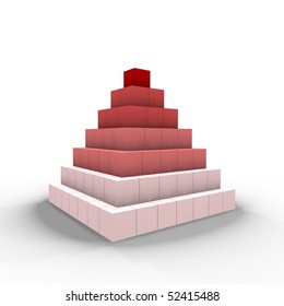 Pyramid Cubes 3d Image Stock Illustration 52415485 | Shutterstock