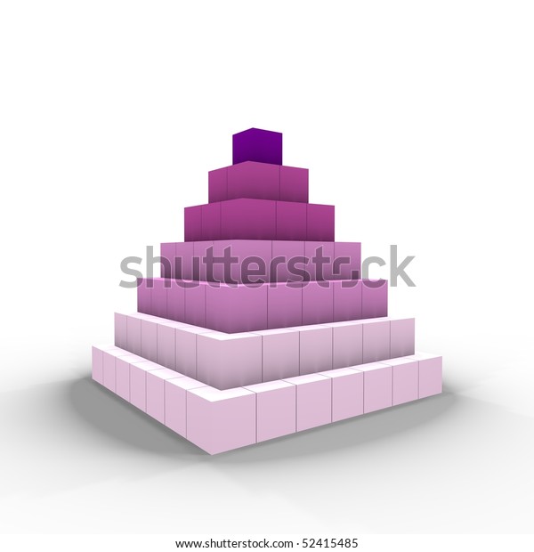 Pyramid Cubes 3d Image Stock Illustration 52415485 | Shutterstock
