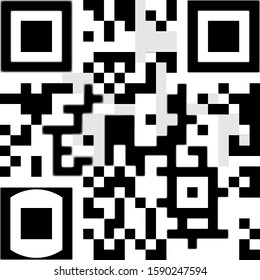 Qr Code On Black Background Stock Illustration 1590247594 | Shutterstock