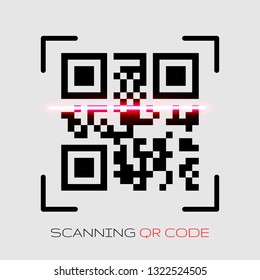 Qr Code Sample Smartphone Scanning Stock Illustration 1322524505 ...