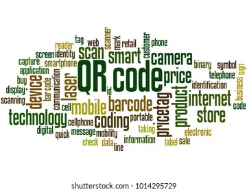 Qr Code Word Cloud Concept On Stock Illustration 1014295729 | Shutterstock