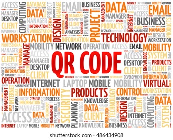 Qr Code Word Cloud Concept 스톡 일러스트 486434908 | Shutterstock