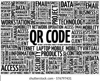 Qr Code Word Cloud Concept Stock Illustration 576797431 | Shutterstock
