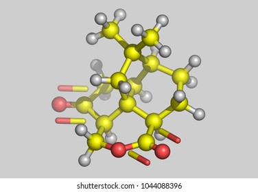 Quadrone Molecules 3d Rendering Stock Illustration 1044088396 ...
