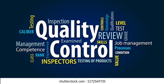 Quality Control Word Cloud Stock Illustration 1172569735 | Shutterstock