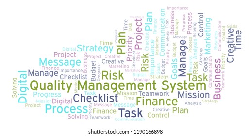 Quality Management System Word Cloud Made Stock Illustration 1190166898 ...