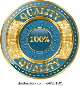 Quality Round Banner Stock Illustration 649201501 | Shutterstock