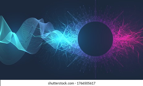 Ilustrasi Stok Quantum Computer Technology Banner Design Template ...