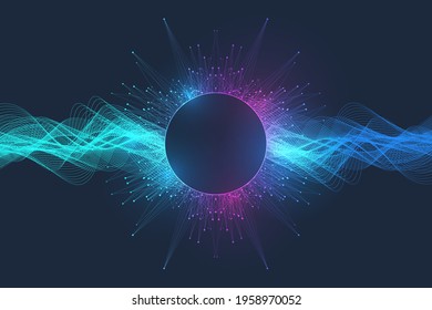Quantum Computer Technology Banner Design Template Stock Illustration ...