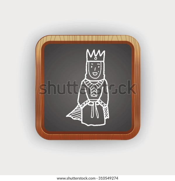 Queen Doodle Stock Illustration 310549274 | Shutterstock