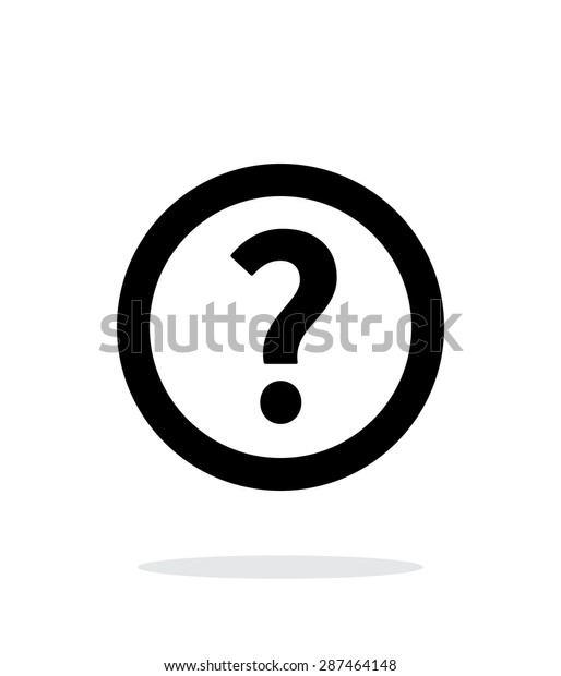 Question Icon On White Background 스톡 일러스트 287464148 | Shutterstock