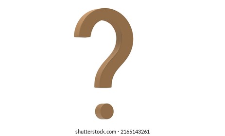 Question Mark 3d Brown Texture Symbol Stock Illustration 2165143261 ...