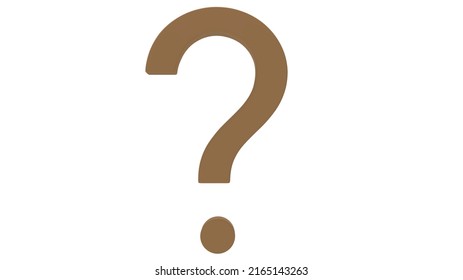 Question Mark 3d Brown Texture Symbol Stock Illustration 2165143263 ...