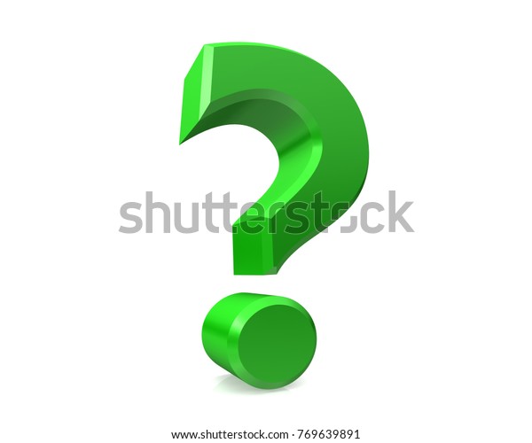 Question Mark 3d Green Interrogation Point 스톡 일러스트 769639891 | Shutterstock