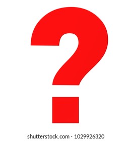 Question Mark 3d Red Interrogation Point Stock Illustration 1029926320 ...