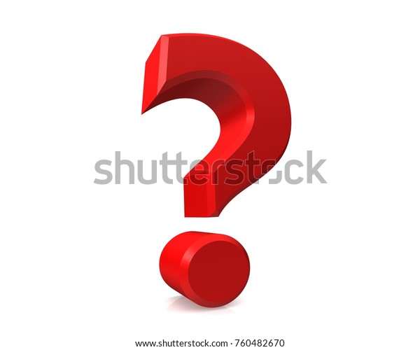 Question Mark 3d Red Interrogation Point Stock Illustration 760482670 ...