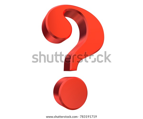Question Mark 3d Red Interrogation Point Stock Illustration 783191719 ...