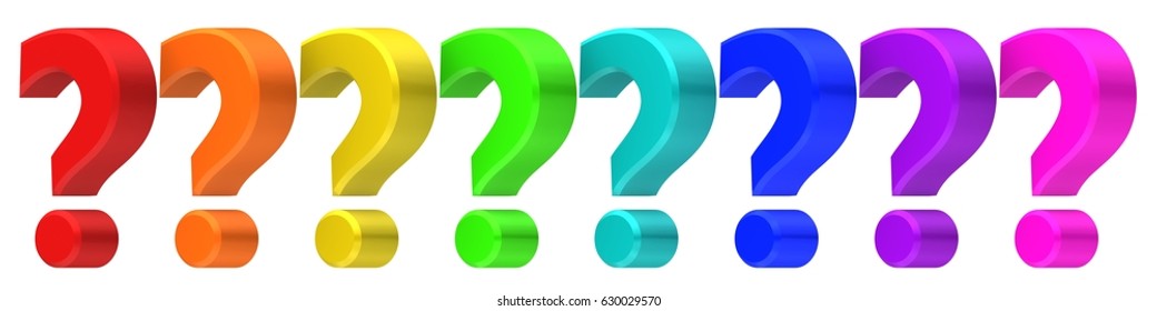 Question Mark Rainbow Colors Images, Stock Photos & Vectors | Shutterstock