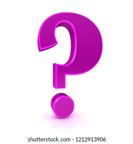 Question Mark 3d Rendering Interrogation Point 스톡 일러스트 1212913906 ...