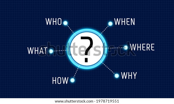 Question Mark 5w1h Problem Solving Diagram Stock Illustration ...
