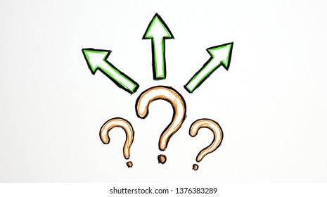 Question Mark Arrow Stock Illustration 1376383289 | Shutterstock