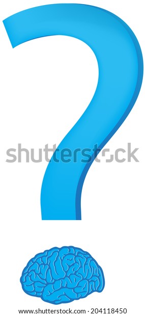 Question Mark Brain Stock Illustration 204118450 | Shutterstock