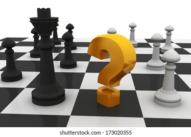 Illustration Chess Piece On Chess Board Stock Vector (Royalty Free ...