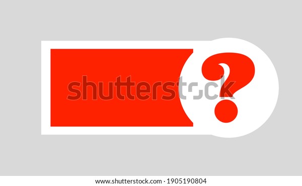 Question Mark Concept Grey Background Red Stock Illustration 1905190804 ...