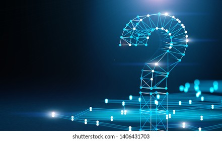 Question Mark Concept Science Technology Questions Stock Illustration ...