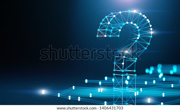 Question Mark Concept Science Technology Questions Stock Illustration ...