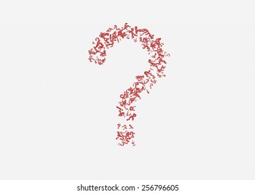 Question Mark Consisting Set Small Question Stock Illustration ...