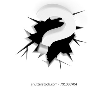 Question Mark Cracked Background Isolated On Stock Illustration ...