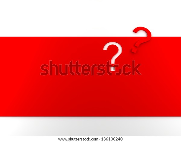 Question Mark Cut Out Stock Illustration 136100240 | Shutterstock