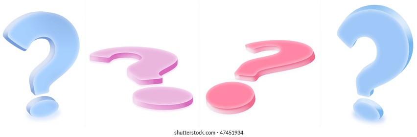 Question Mark Different Positions Angles On Stock Illustration 47451934 ...