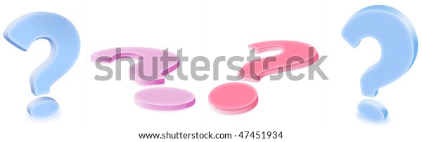 Question Mark Different Positions Angles On Stock Illustration 47451934 ...
