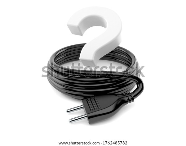 Question Mark Electric Plug Isolated On Stock Illustration 1762485782 ...