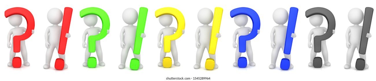 Question Mark Exclamation Point Answer Mark Stock Illustration ...