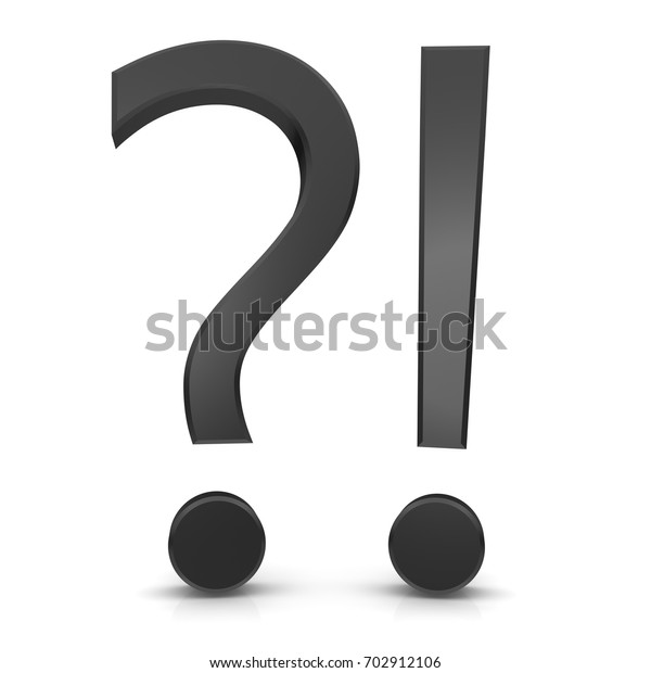 Question Mark Exclamation Mark Point Interrogation Stock Illustration ...