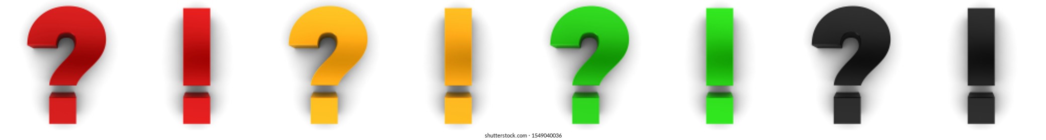 Question Mark Exclamation Point Question Answer 스톡 일러스트 1490936942 ...