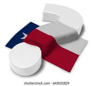 Question Mark Flag Scotland 3d Illustration Stock Illustration 626348855