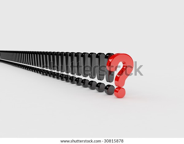 Question Mark Front Exclamations Marks: illustrazione stock 30815878 ...