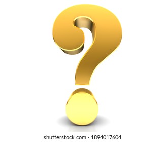 Golden Question Mark 3d Rendering Interrogation 스톡 일러스트 1143012287 ...